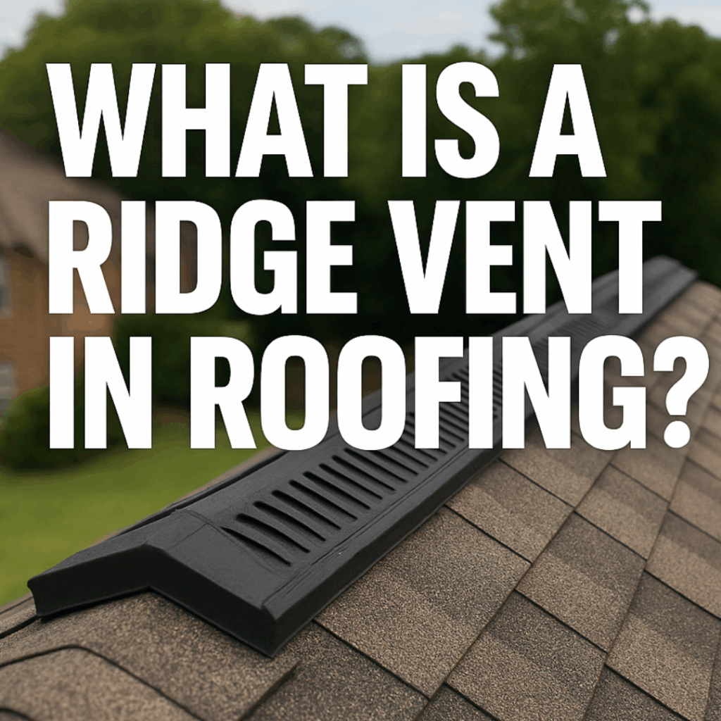 What Is a Ridge Vent in Roofing? - Ridgeline Roofing & Solar